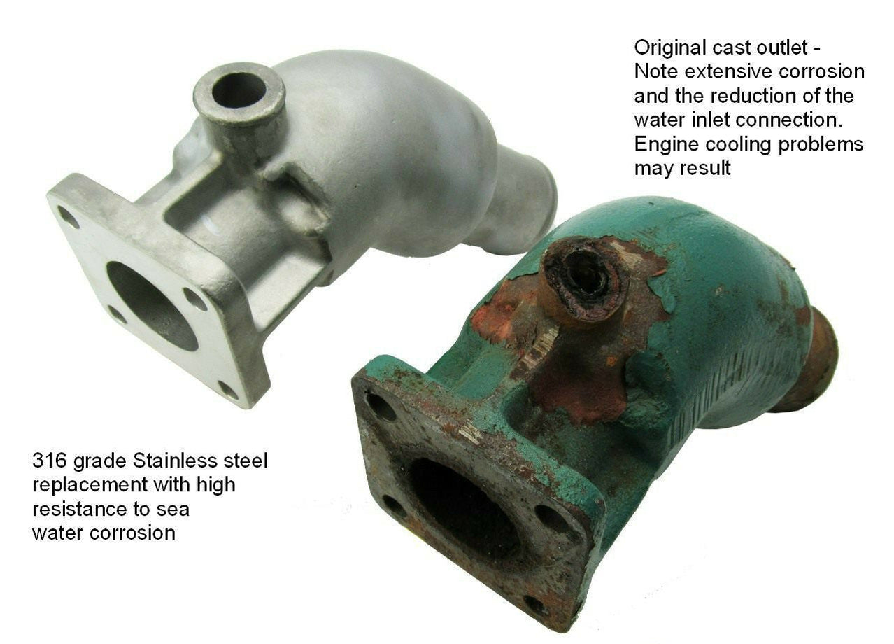 Volvo Penta MD2030 Stainless Steel Exhaust Outlet Kit | Parts4Engines