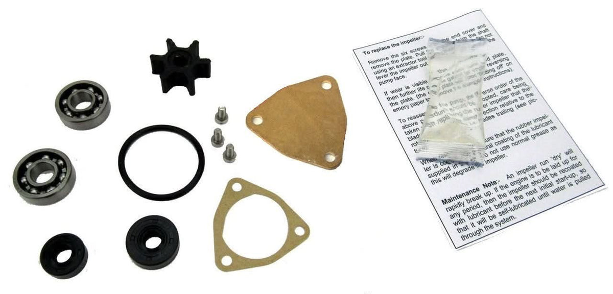 Yanmar 1GM10 Raw Water Pump, Impeller & Service Kit | Parts4Engines