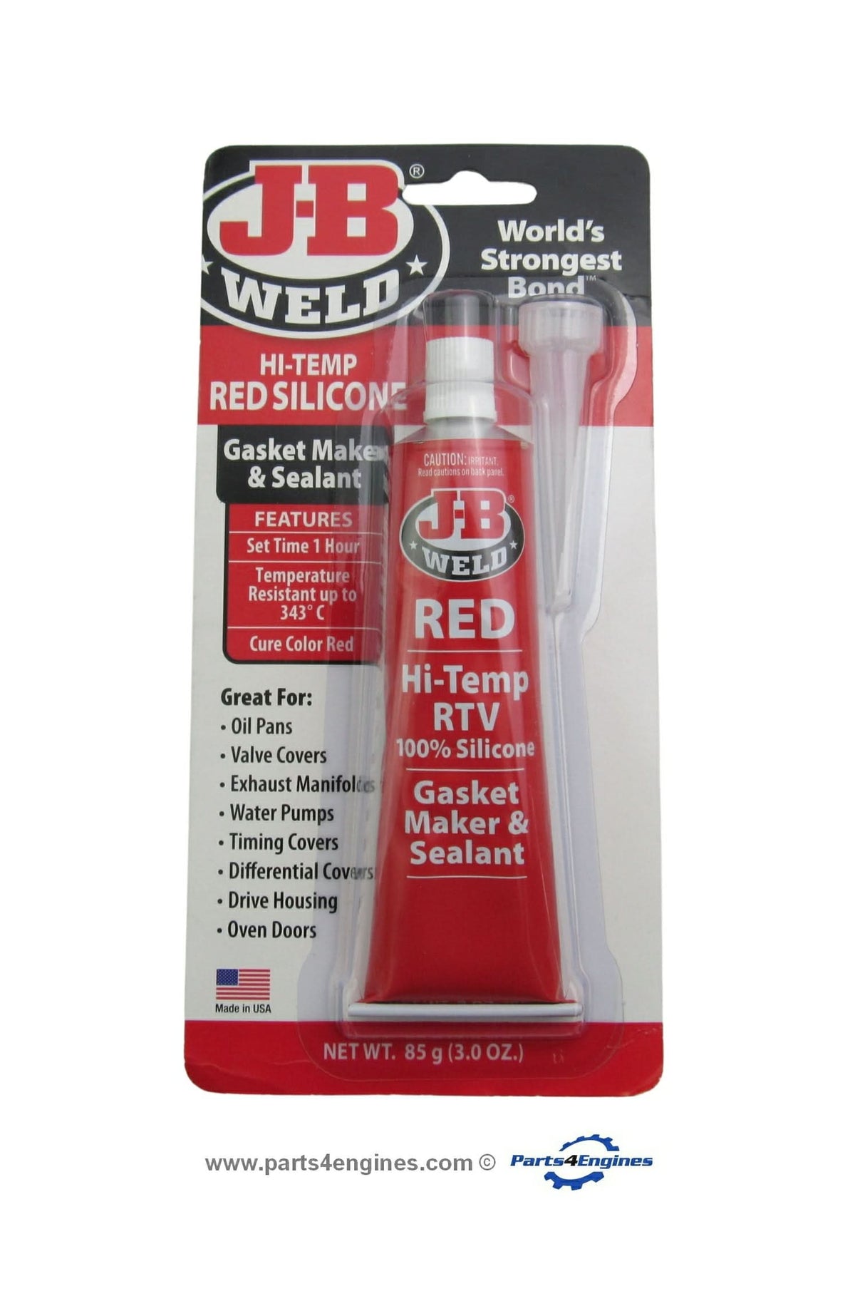 JB Weld Hi-Temp Red Silicone - Ships Today, Trusted Fit